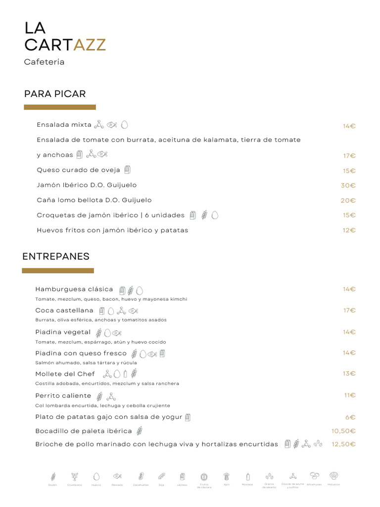 Carta Cafeter A | PDF | Pancho | ensalada