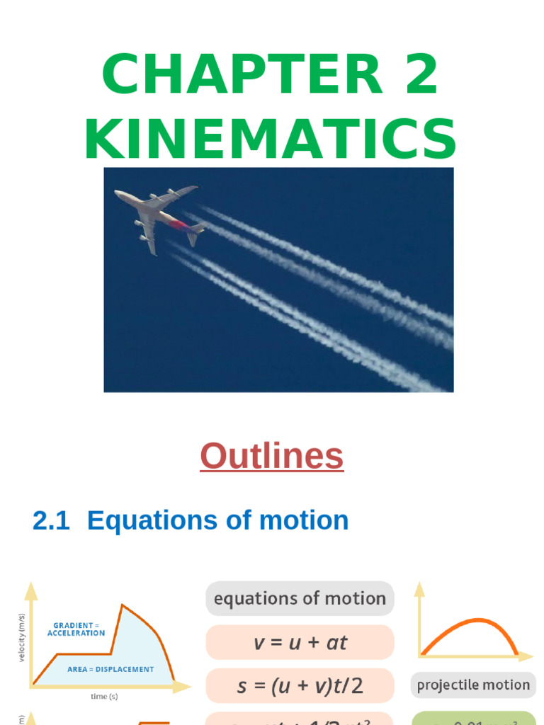 Chapter 2 Kinematics | PDF | Velocity | Acceleration