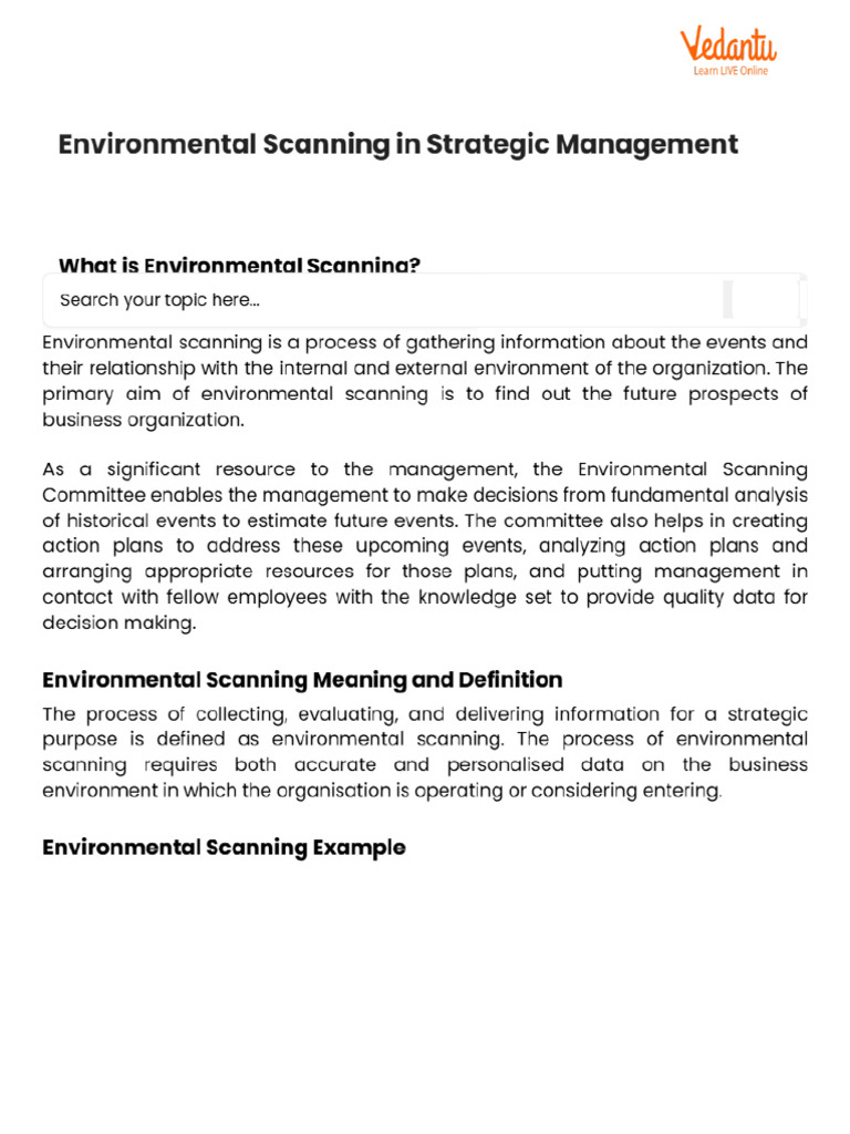 Chapter - 3 Environmental Scanning Techniques | PDF