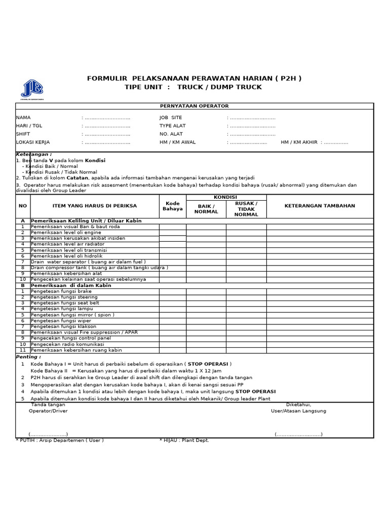 Form P2H DT | PDF
