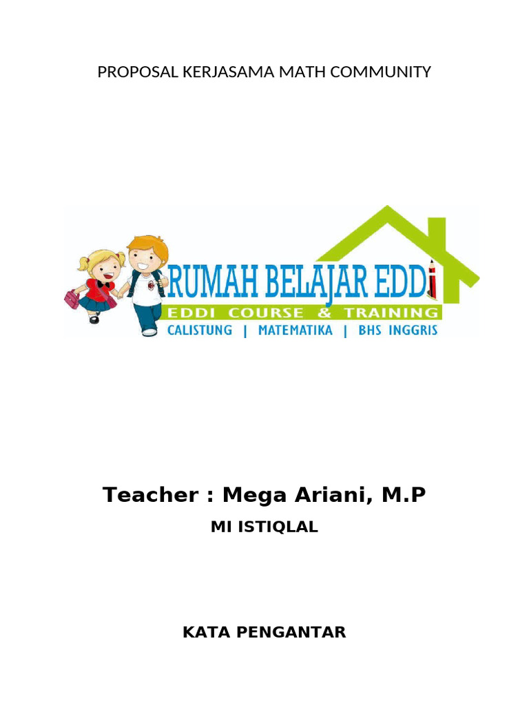 Proposal Ekstrakurikuler Math Community | PDF