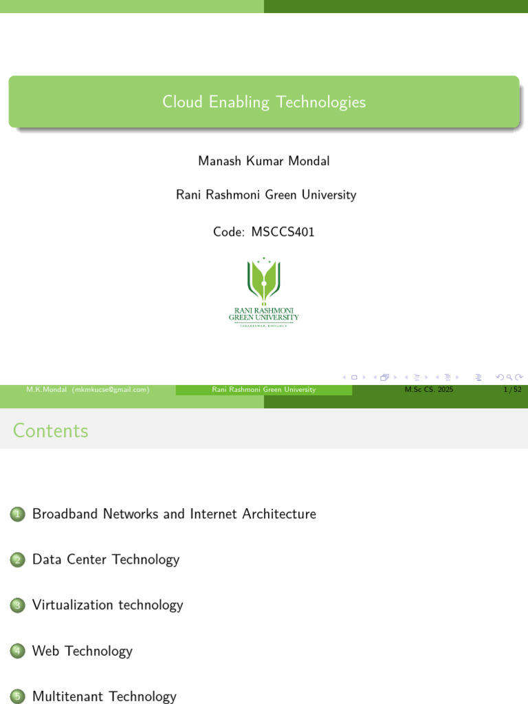 Cloud Enabling Technologies Overview | PDF | Computer Network ...