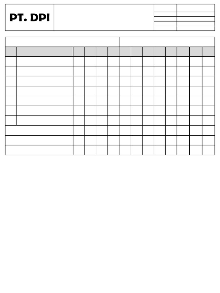 BKS-GAF-FRM-01.06.01. Form Ceklist Hydrant | PDF