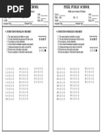 90 Questions OMR Sheet | PDF | Writing Implements | Writing