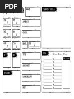 ShadowDark Character Sheet Fillable-1 | PDF