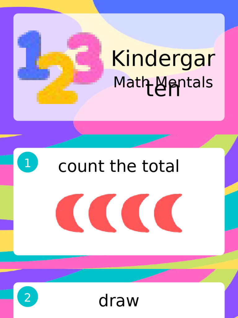 Math Mentals Kindergarten 20250729 103438 0000 | PDF