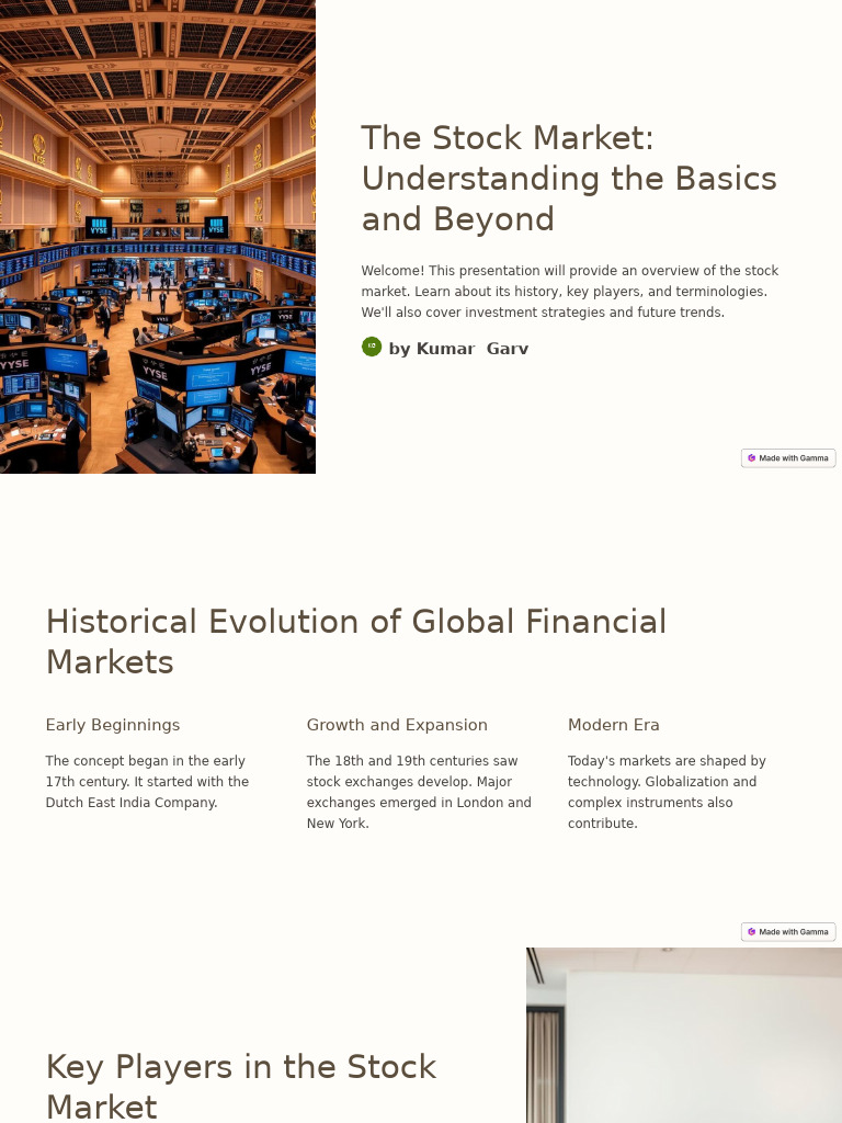 Stock Market Basics and Strategies Guide | PDF | Stocks | Investing