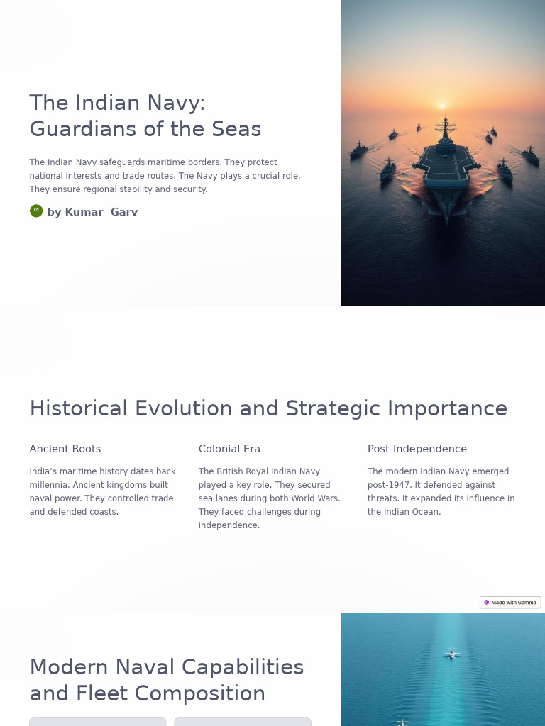 Indian Navy: History, Capabilities, and Future | PDF | Navies | Submarines