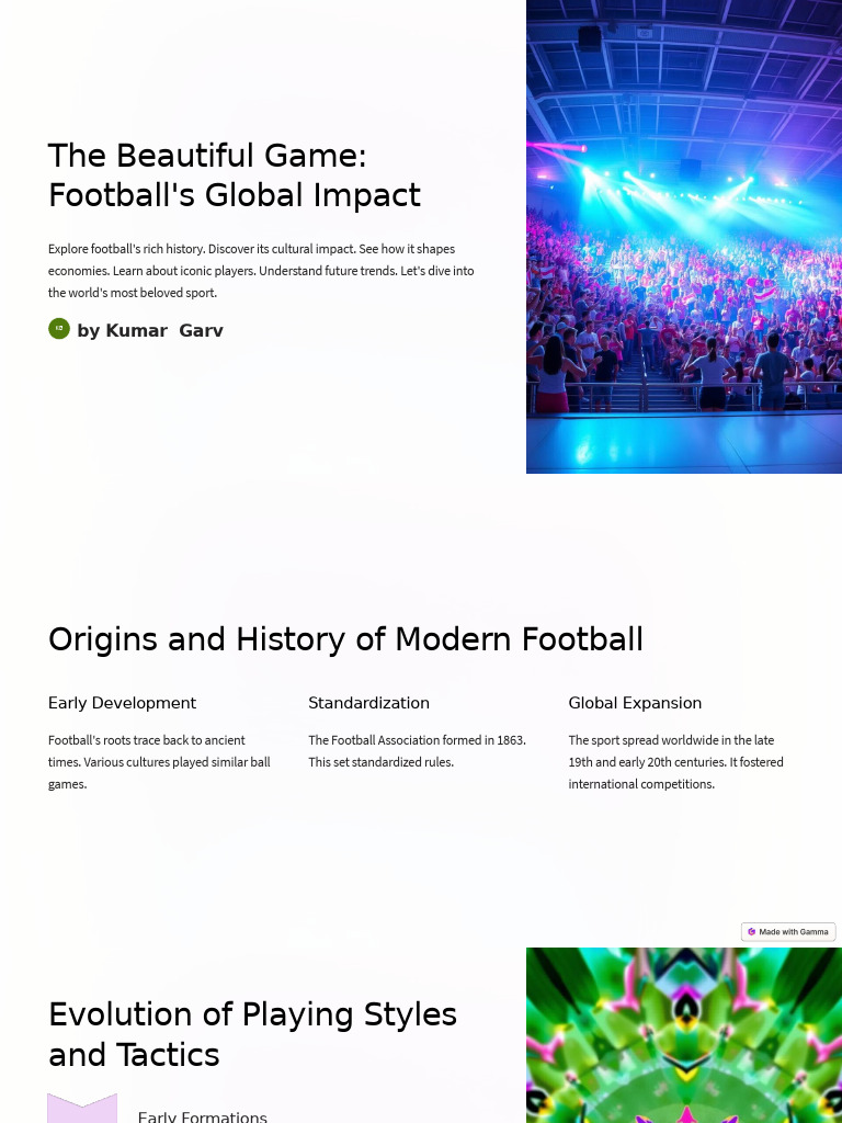 Football's Global Impact and Evolution | PDF