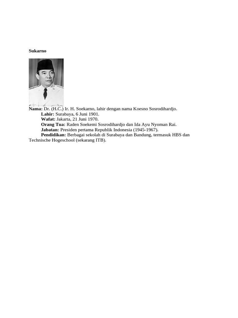 Sukarno | PDF