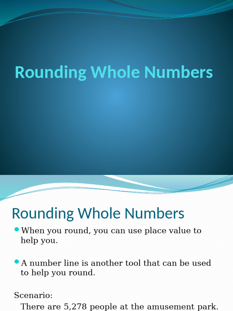 Rounding Whole Numbers | PDF