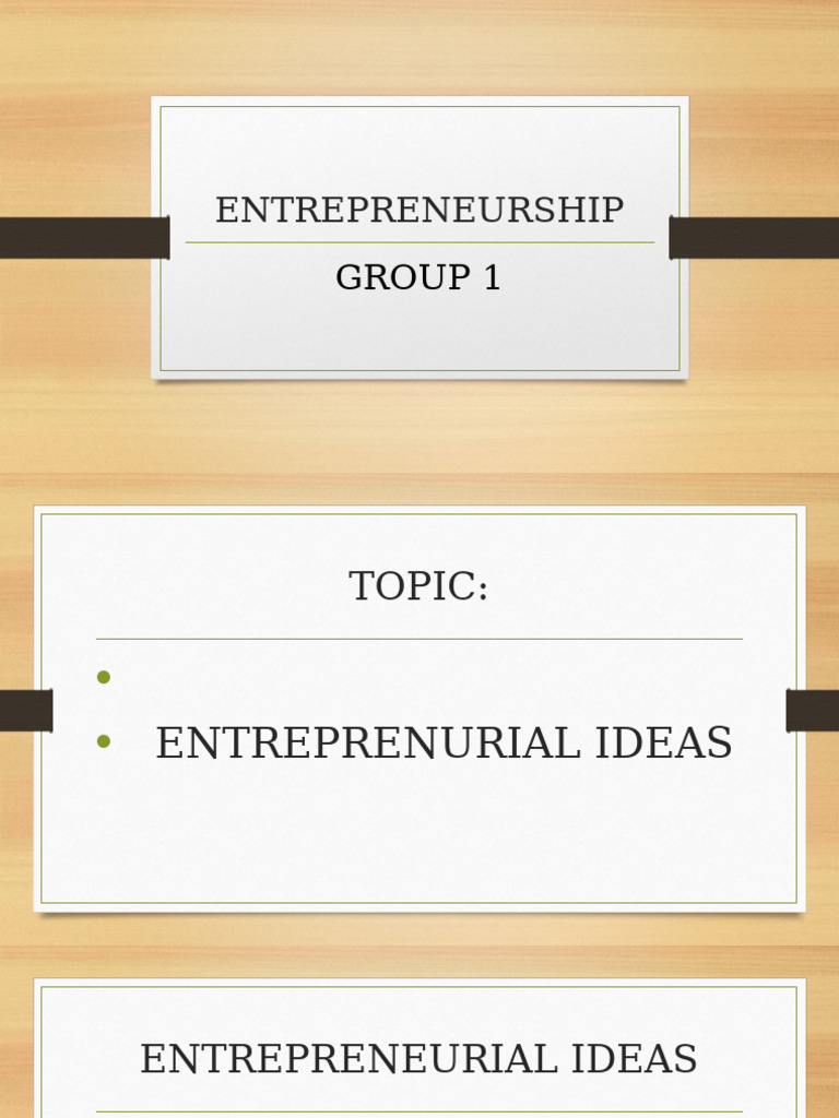 Reporting in Entrep Group 1 | PDF | Entrepreneurship | Economies