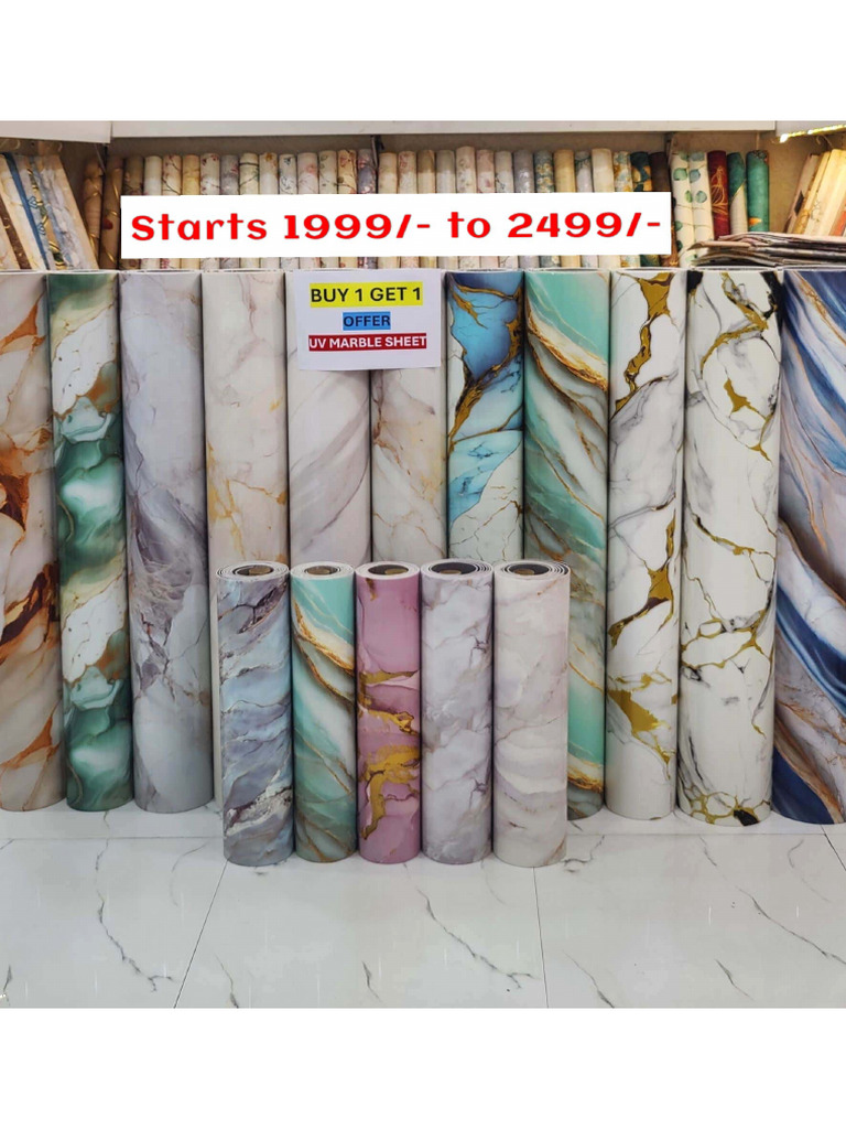 UV Marble Sheet - Self Adhesives | PDF