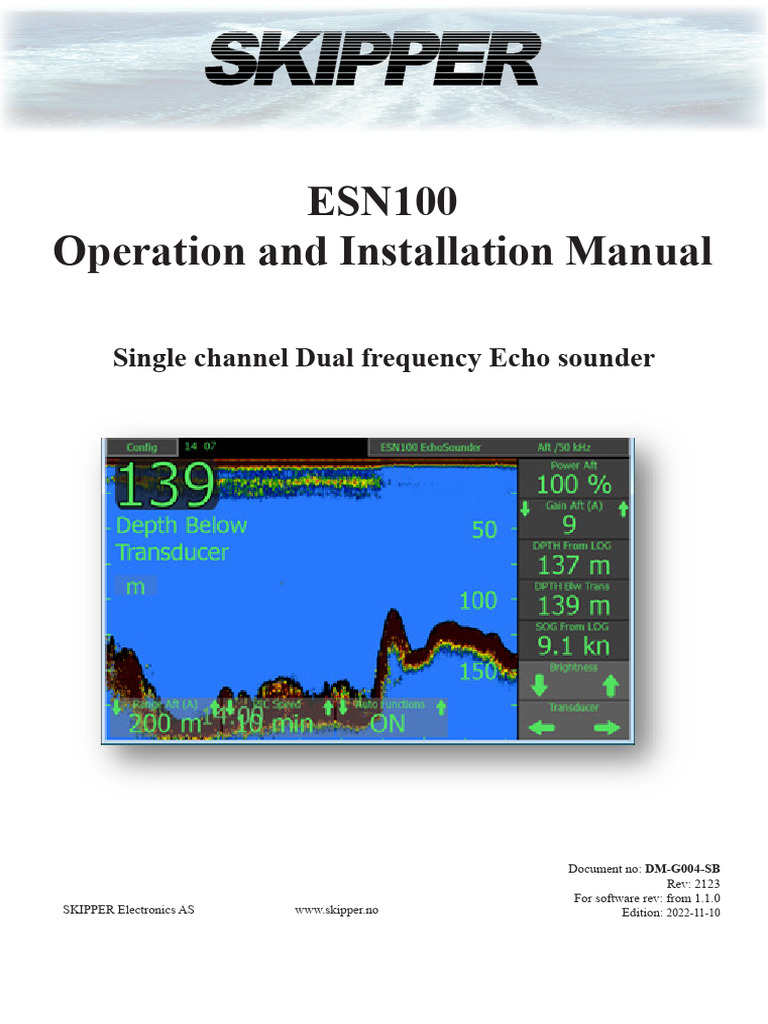DM-G004-SB-2123 ESN100 OpInMan - 2022 - 11 - 10 | PDF | Ip Address ...