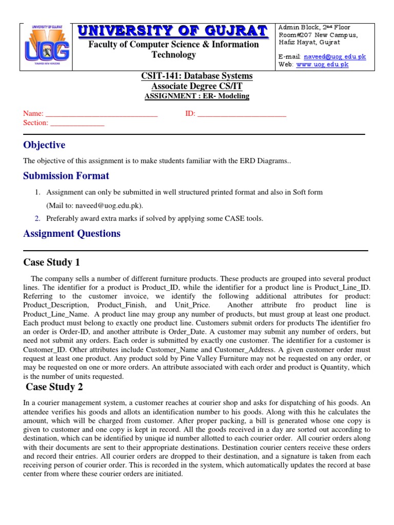 Assignment#1 Dbms Erd | PDF | Personal Computers | Cheque