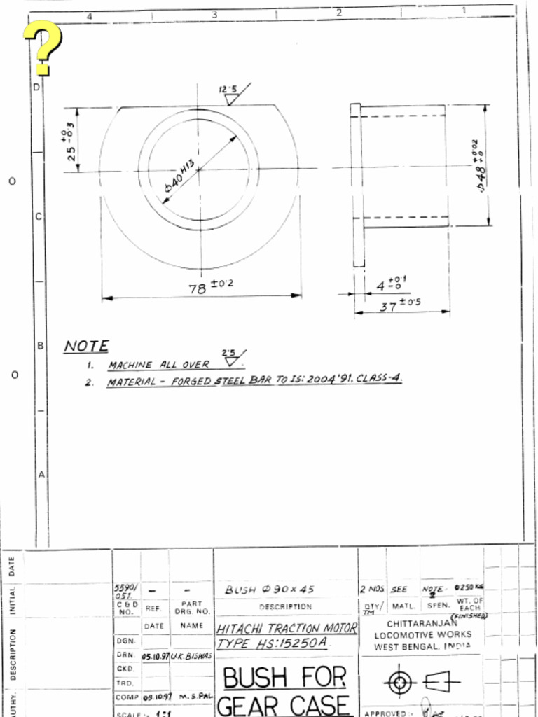 Bush For Gear Case Lug | PDF