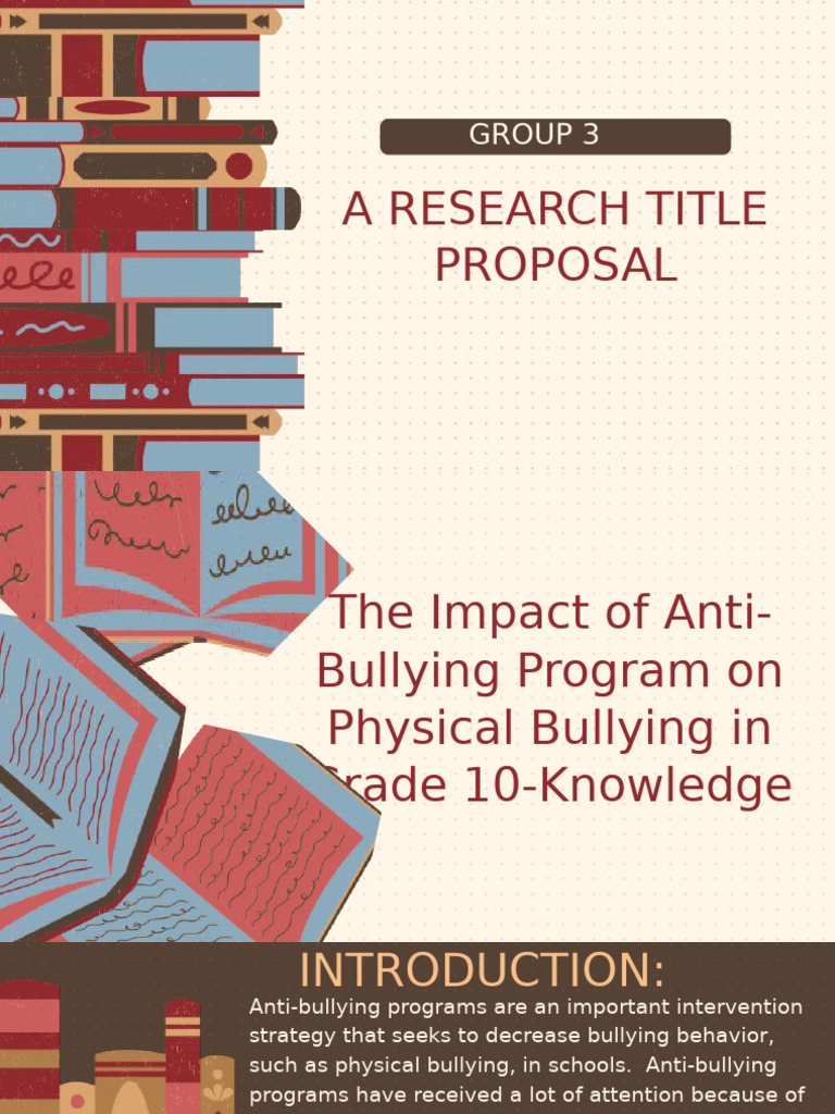 Impact of Anti-Bullying Programs in Grade 10 | PDF | Bullying | Psychology