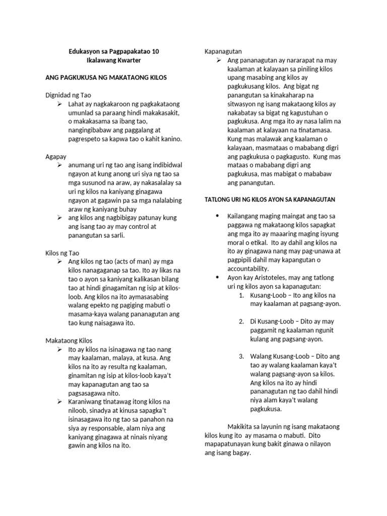 q2 Esp Notes | PDF