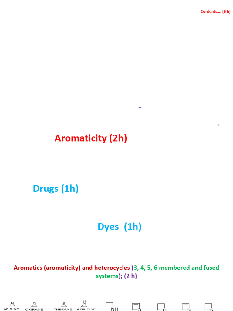 Aromaticity: Concepts and Examples | PDF | Aromaticity | Aspirin