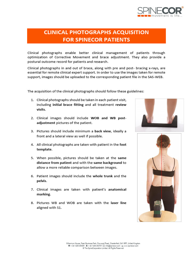 SpineCor Clinical Photographs | PDF
