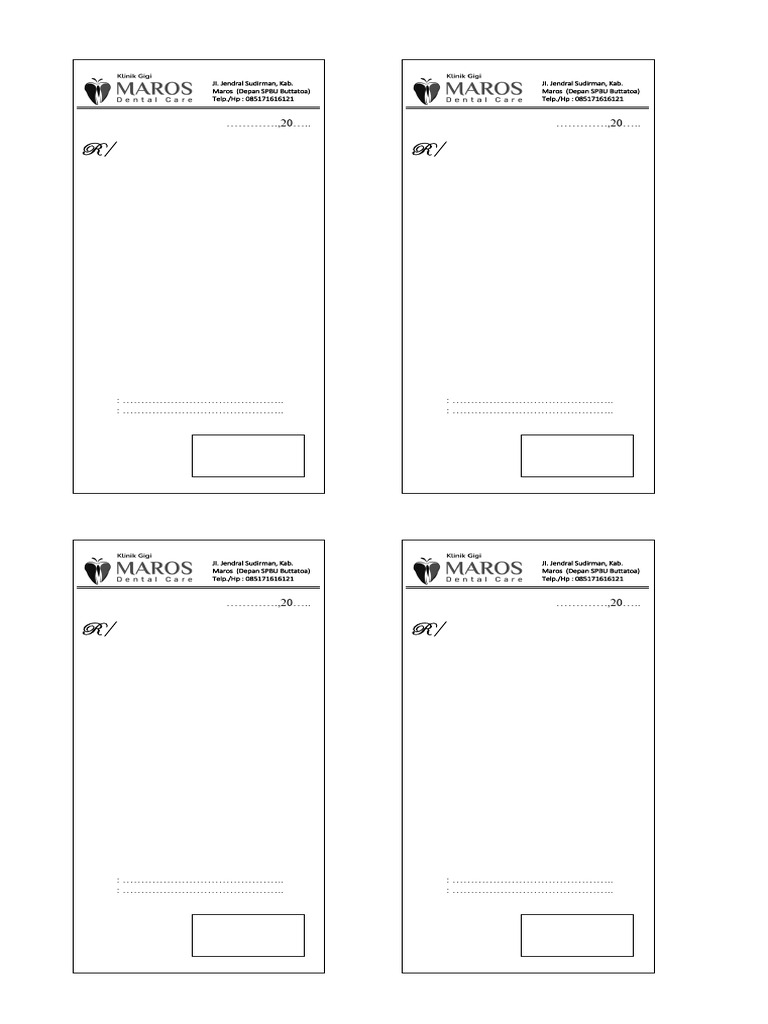 Format Resep Obat MDC | PDF