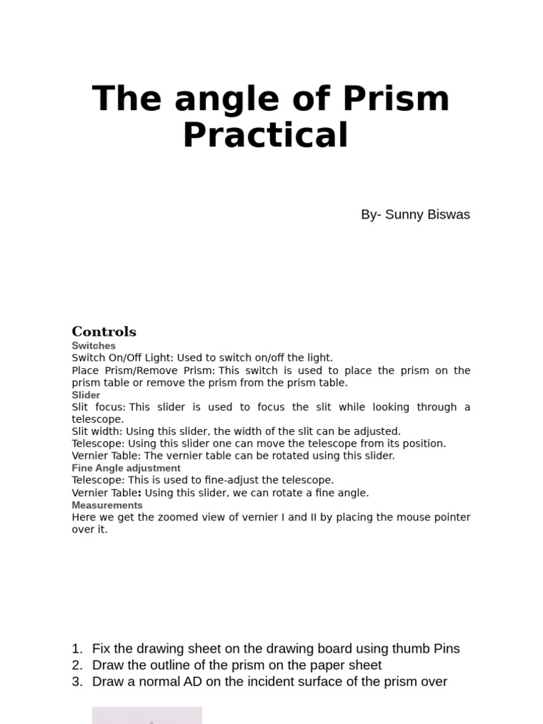 Prism Practical | PDF