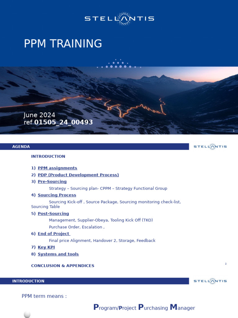 PPM Training Overview for Stellantis | PDF | Business
