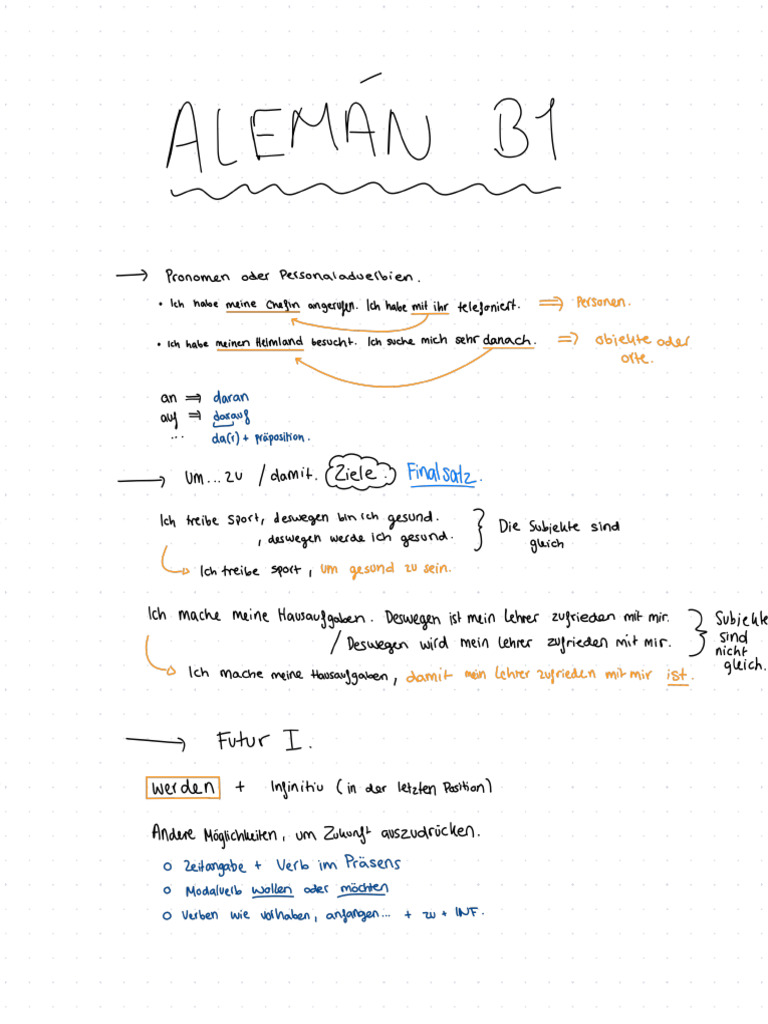 Aleman 2nda Evaluacion | PDF