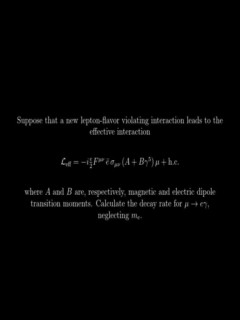 Problem Standard Model Lepton | PDF