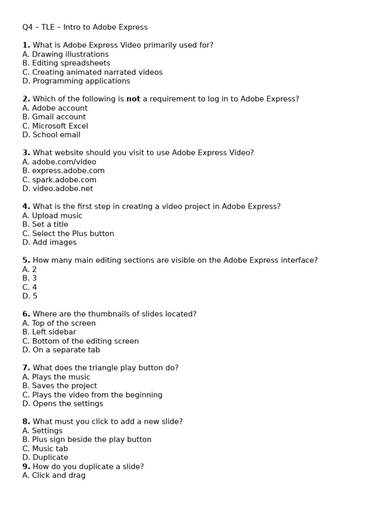 TLE - Intro To Adobe Express | PDF | Page Layout | Button (Computing)