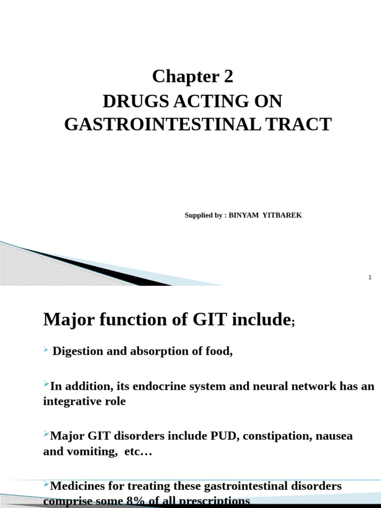 Chapter 2 GI Pharmacology | PDF | Gastroenterology