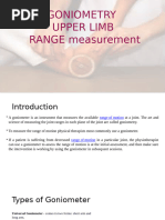 Goniometry | PDF | Anatomical Terms Of Motion | Musculoskeletal System