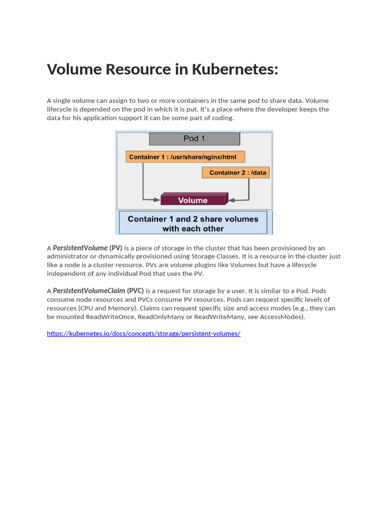 Understanding PVC and PV in Kubernetes | PDF | Computer Architecture ...