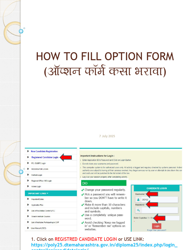 How To Fill Option Form | PDF