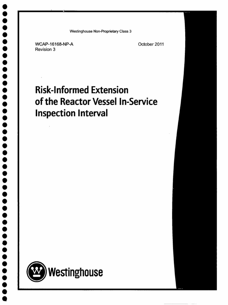 Reactor Vessel Inspection Interval Extension | PDF | Nuclear Regulatory ...