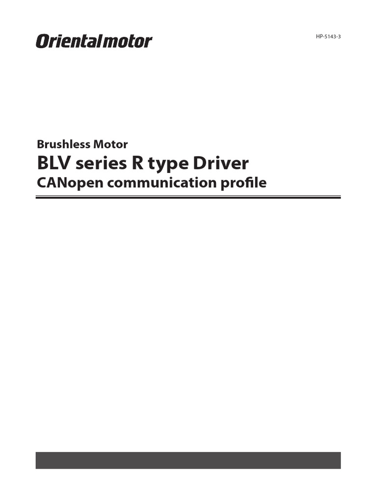 CANopen Brushless Motor Driver Guide | PDF | Computer Science | Computing