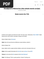Avengers: Infinity War Script Excerpt | PDF