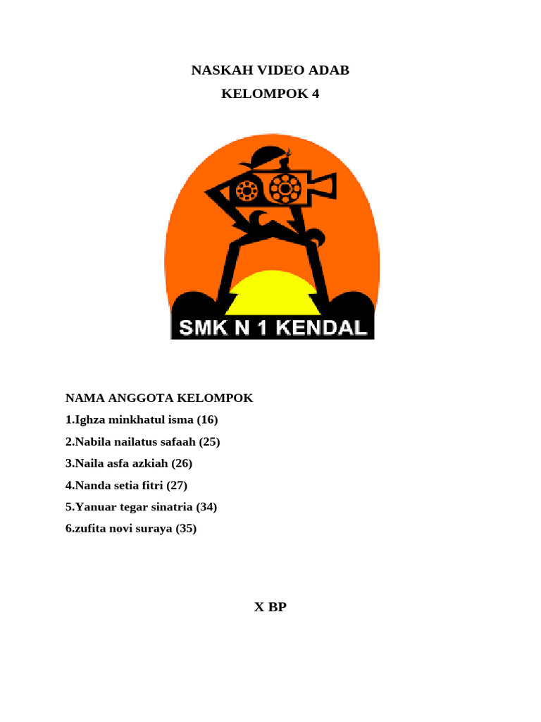 Contoh Naskah Video Broadcasting Dan Perfilman | PDF