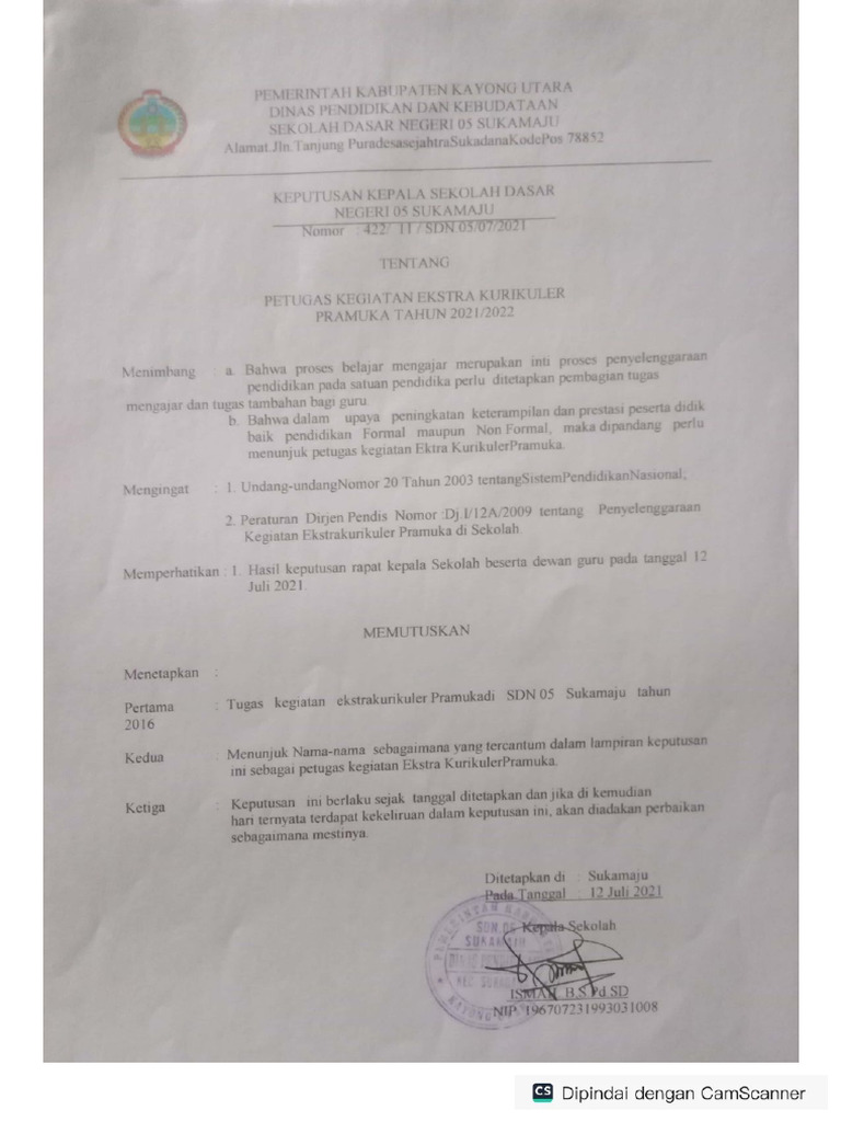 SK Kulikuler Peamuka Hasimah 2022 | PDF