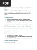 The Laws of Human Nature Summary | PDF | Emotions | Behavior