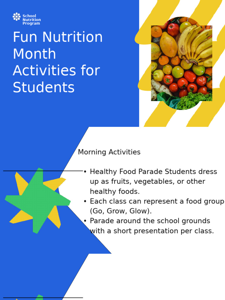 Engaging Nutrition Month Activities | PDF