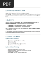 Kahneman's Thinking, Fast and Slow Review | PDF | Cognitive Psychology ...
