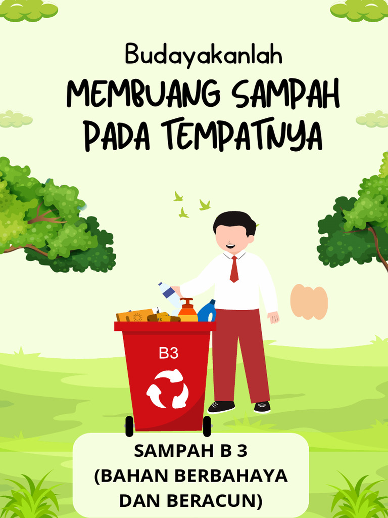 Poster Edukasi Buang Sampah Tepat Tempat | PDF