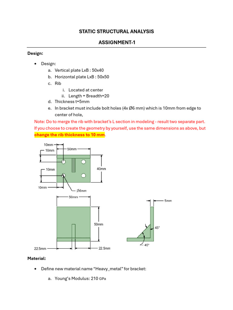 Assignment Minor Adjustment | PDF | Deformation (Engineering) | Strength Of Materials