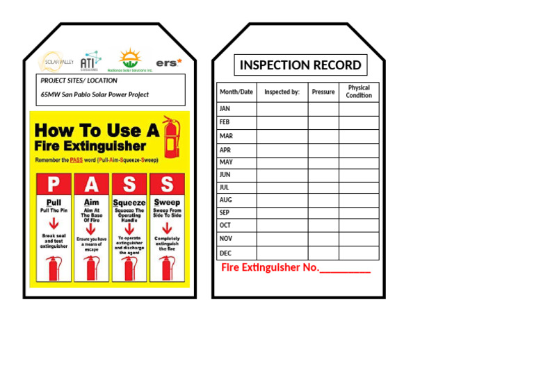 Fire Extinguisher Tag | PDF
