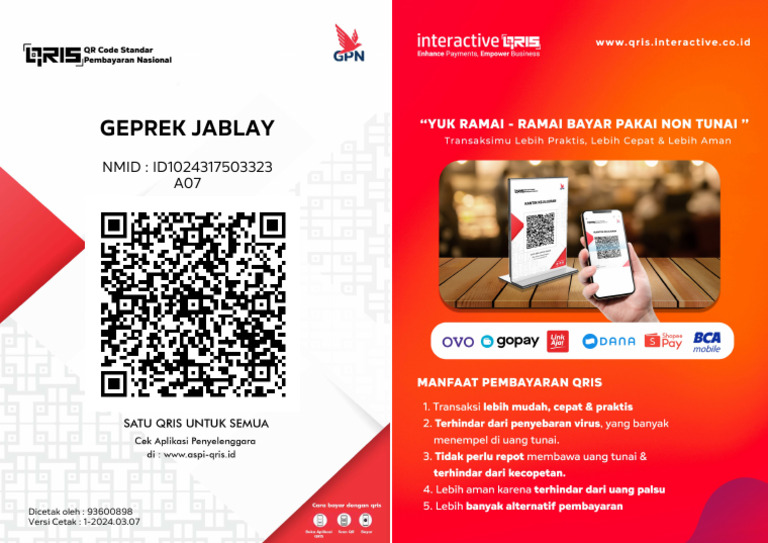 Geprek Jablay - Qris-Mpm-Lengkap 2025-07-27 2029 | PDF