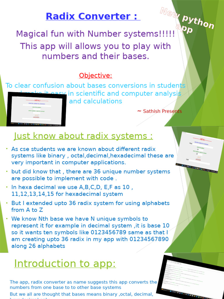 Radix Converter Project | PDF | Graphical User Interfaces | Application ...