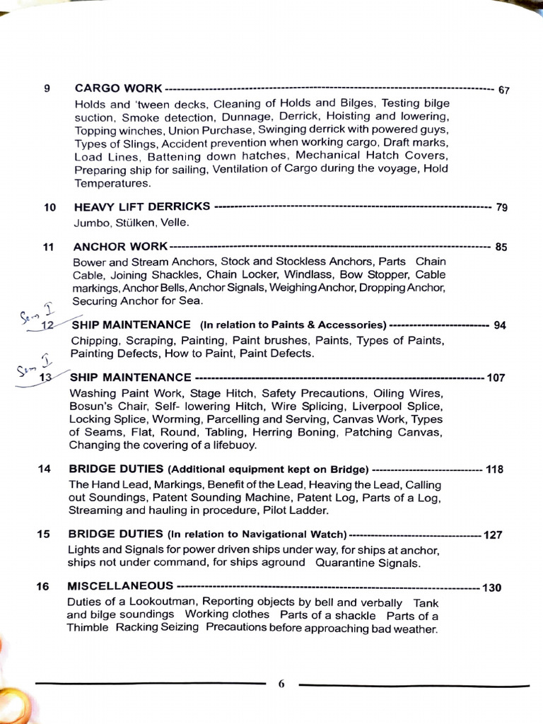 Seamanship Book For DNS Cadet and GP RATING Cadets | PDF
