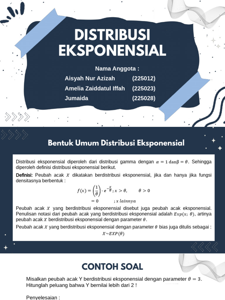 Pemahaman Distribusi Eksponensial | PDF