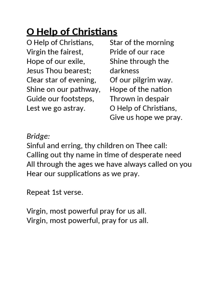 Marian Songs and Prayers Collection | PDF